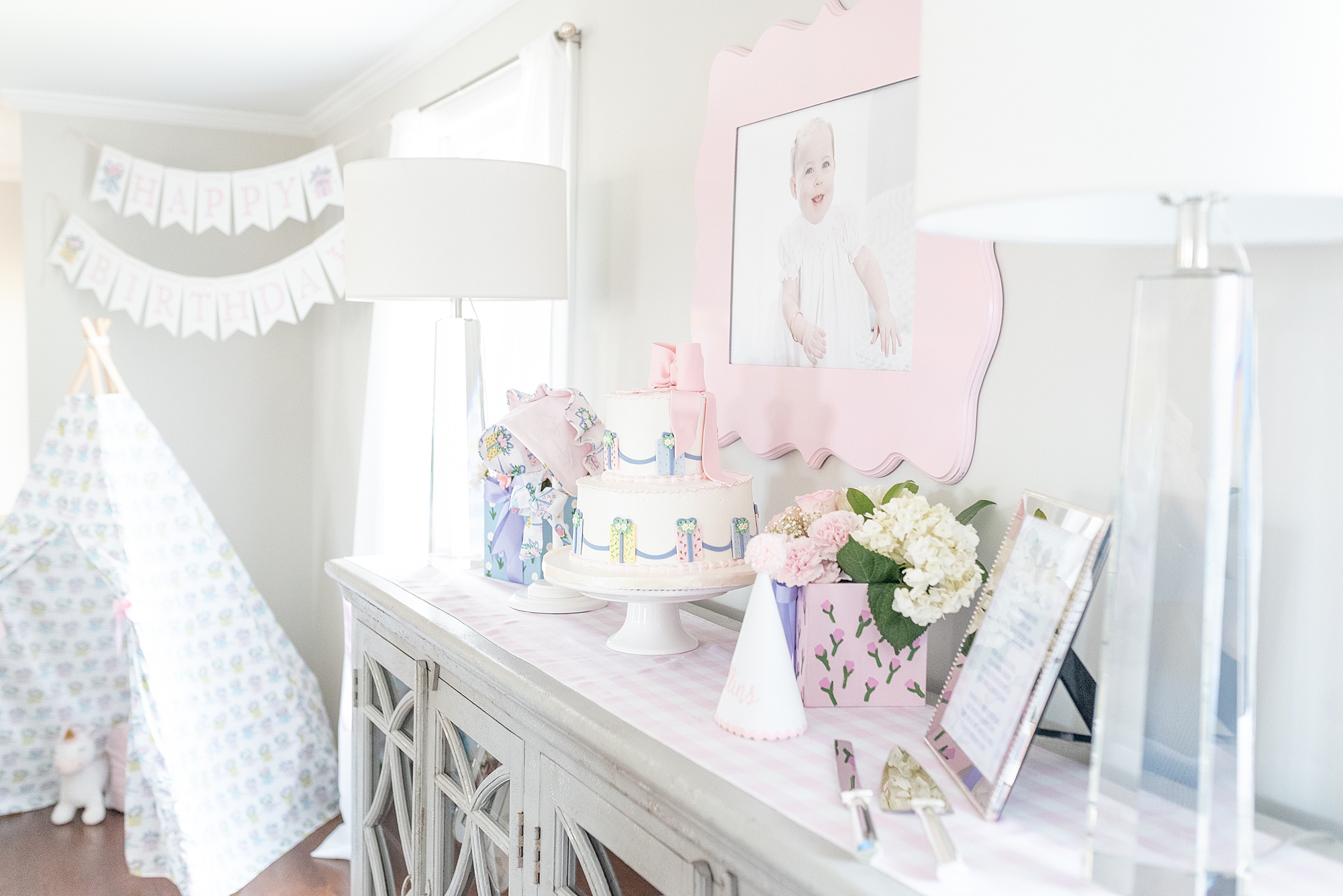 A Spring 1st Birthday Party For A Baby Girl